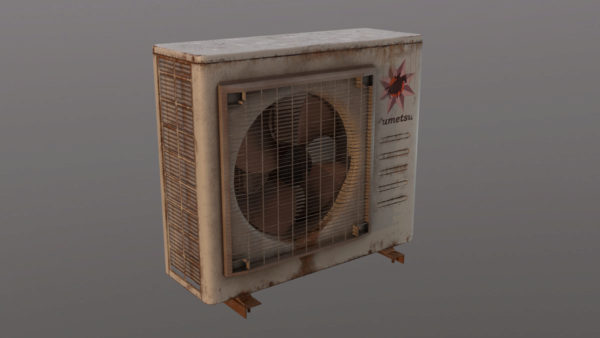 Old rusty air-conditioner | Skillmill