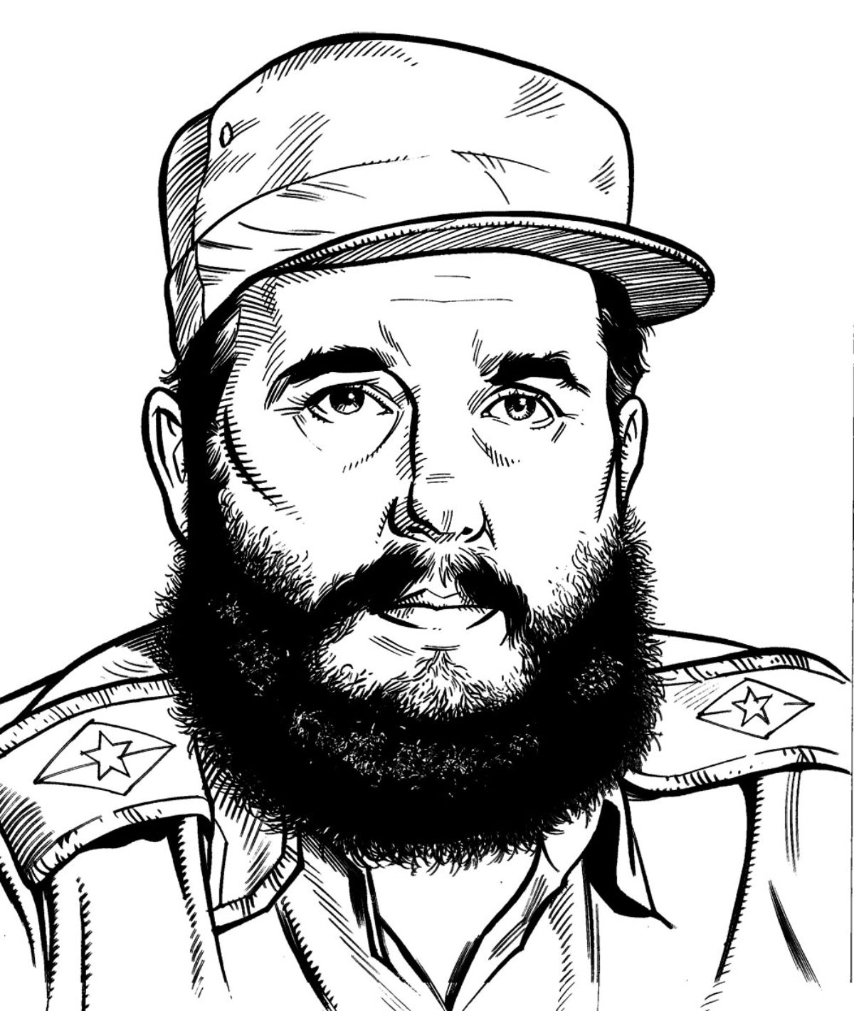 Fidel Castro Drawing