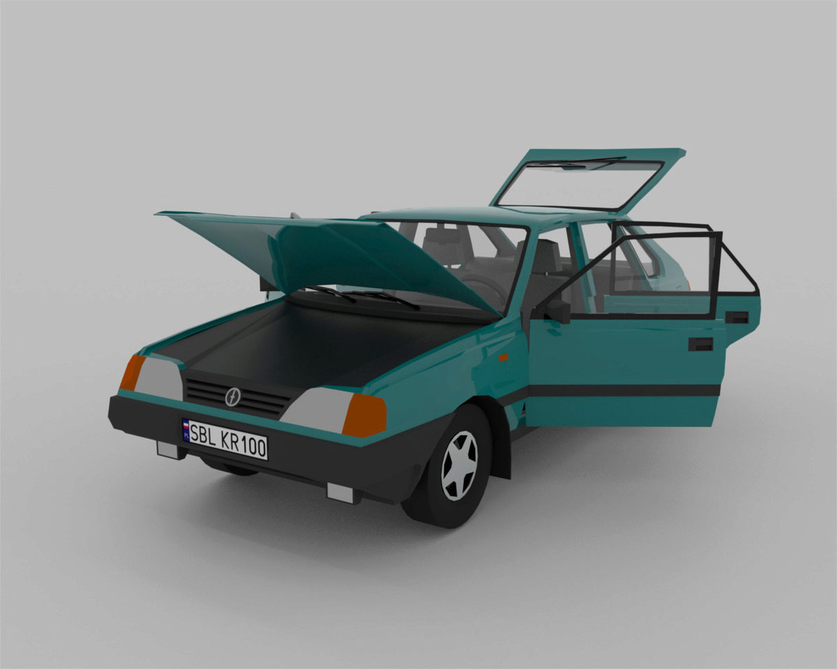 FSO Polonez MR93 (low poly) | Skillmill